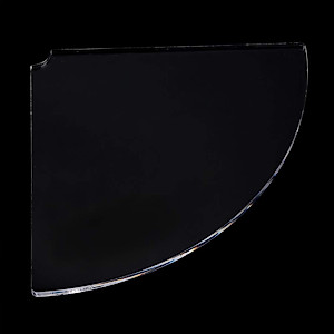 Floating Corner Shelf Wall-Mounted Storage Rack, 2 Tier Storage Display Shelf Organizer Corner for Bathroom, Bedroom, Living Room(Transparent)