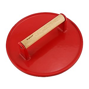 Berghoff Cast Iron Steak Press - Red