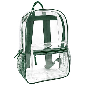 24 Pack Bulk of Clear Backpacks Wholesale for Men, Women, Stadium, College, Travel (Assorted Colors Boys Pack)