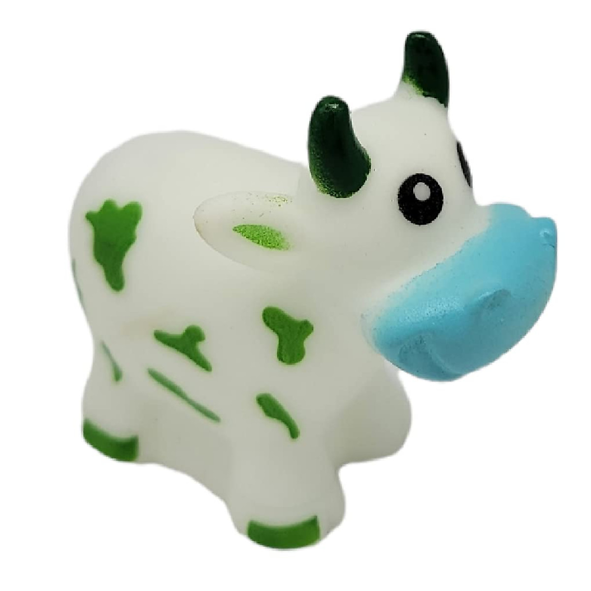 Colorful Rubber Water Squirting Cows (2.5") Squeeze and Squirt Water. Bathtub, Pool Toy for Kids. Safe and Non Toxic. Durable Party Favor. (12)