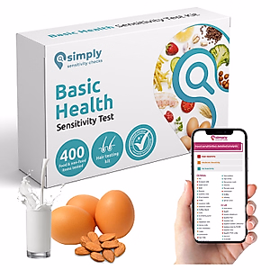Basic Food Sensitivity Test by SSC, 400+ Items Tested | Hair Strand Food Intolerance Test Kit| Food & Drink Sensitivities, Intolerance Testing Kit for Adults