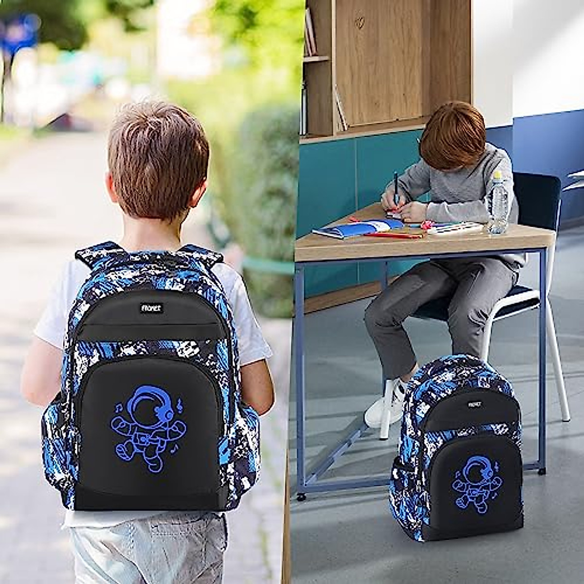 Kids Backpack for Boys Elementary Kindergarten Preschool Middle School Bag Bookbag Teen Boys Cute Anime Luminous Large 16-inch Laptop Backpack 8 9 10 11 12 13 14 15 Year Old Child Mochila Para Niños