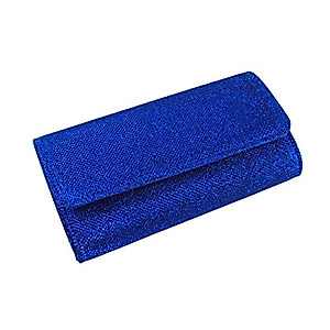 AITING Women's Evening Party Wedding Ball Prom Clutch Wallet Handbag (Royal blue)