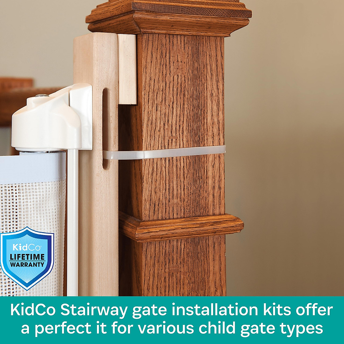 KidCo K13 Universal Gate Kit - Easy to Install on Wood Furniture, Dry Wall & Wrought Iron