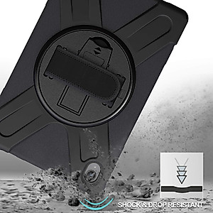 ProCase for Lenovo Tab P11 Plus 2021 / Tab P11 2020 11 inch Full HD Tablet, Heavy Duty Case with Hand Shoulder Strap, Shockproof Rugged Tough Case Protective Cover –Black