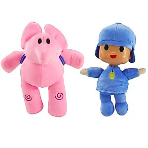 Bailey Pocoyo Plush 12" / 30cm Pocoyo & Elly 2pces Set Doll Stuffed Animals Figure Soft Anime Collection Toy