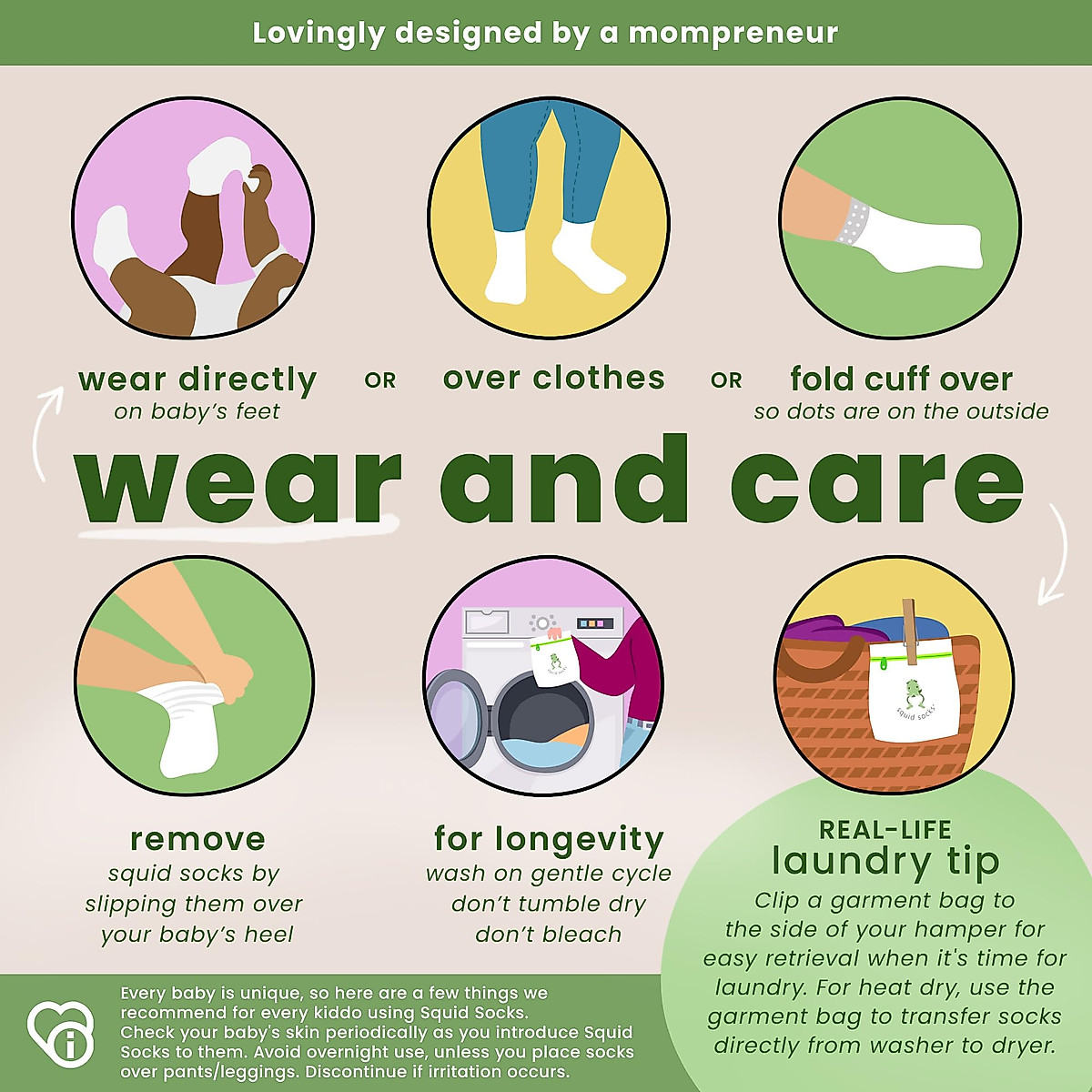 squid socks Unisex Cotton Socks | 0-6M, 6-12M, 12-24M, & 2T-3T | Grip Socks that Stay On | As Seen on Shark Tank | Chris