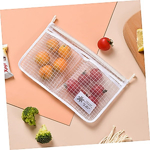 SOLUSTRE Fridge Shelf Organizer 2pcs Refrigerator Storage Bag Sideboard Pp Mesh Refrigerator Bag