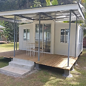 Expandable Flat Pack Prefab Module Home 30 Ft Container Expandable House with Solar Energy