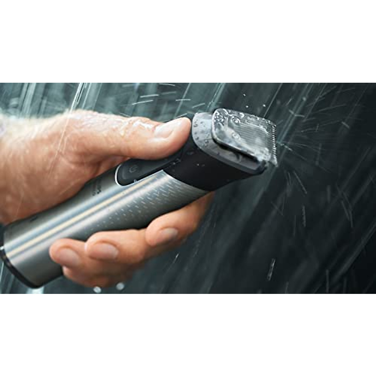 Philips Norelco Multigroom Series 9000 - 21 piece Men's Grooming Kit for beard, body, face, nose, ear hair trimmer w/ premium storage case, MG9510/60