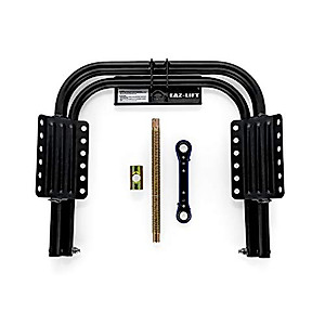 EAZ LIFT Light Weight RV Tire Leveler - Allows for Easy Leveling Without Blocks or Ramps - Fits Most 13-inch, 14-inch and 15-inch Wheels (48845), Black