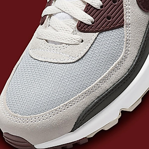 NIKE Men's Air Max 90 Shoes, Grey Black, 12