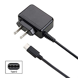 icv 5V 2A USB C Wall Charger with US Adapter for Samsung Galaxy S8, S8 Plus, Note 8, LG G5, G6, HTC 10, Nexus 6P, 5X and Other Type-C 5V Supported Device (Black)