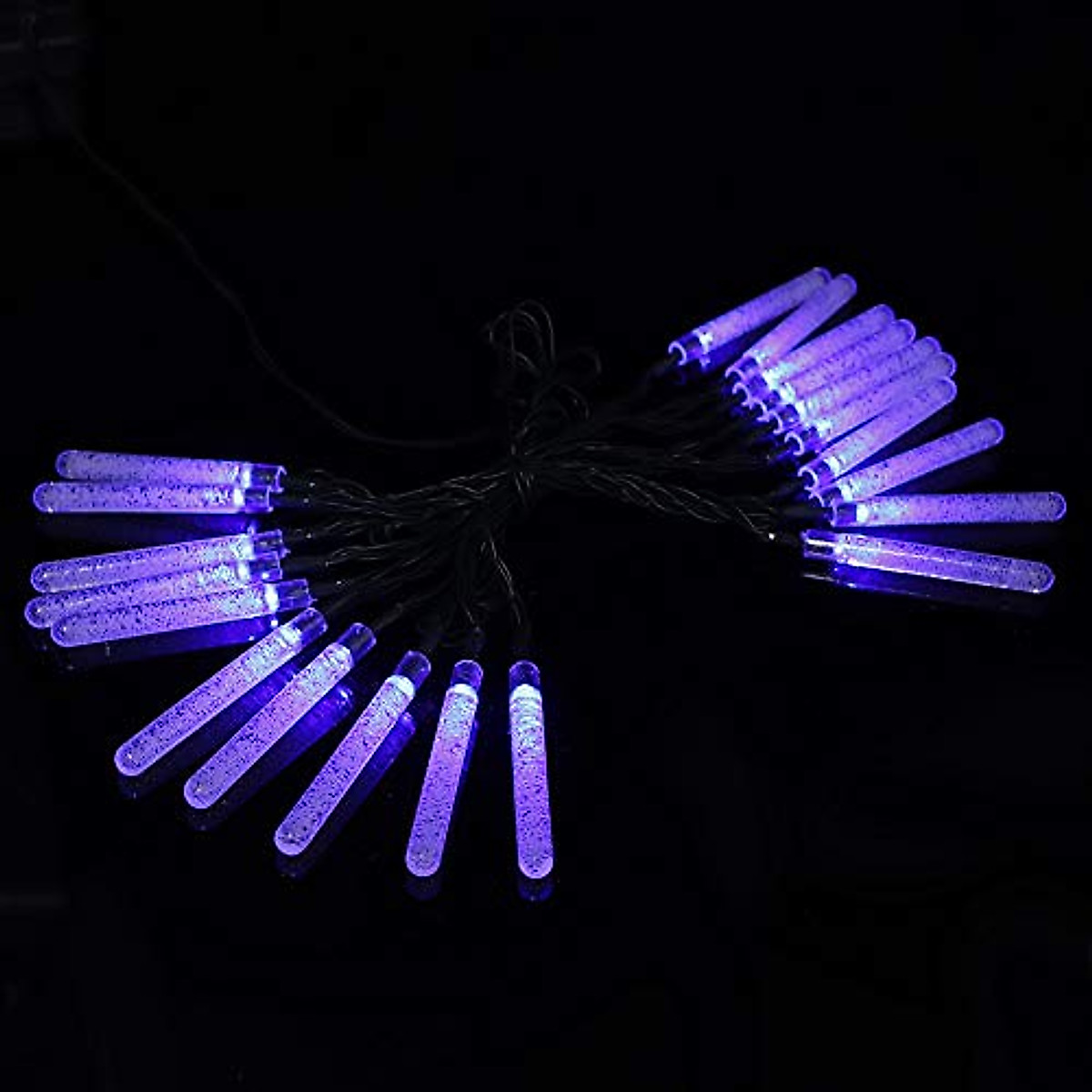 Pinsofy Outdoor Solar Lights String, Constant Light and Flashing Effect Solar String Lights Outdoor for Garden for Home Decoration for Wedding Party(Blue)
