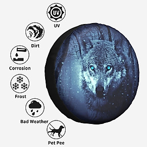 Custom Spare Tire Covers, Design Your Own Personalized Text Image, Customized Spare Tire Cover Waterproof Dust-Proof Tire Protectors for Jeep Camper Truck Travel RV SUV Universal All Vehicles