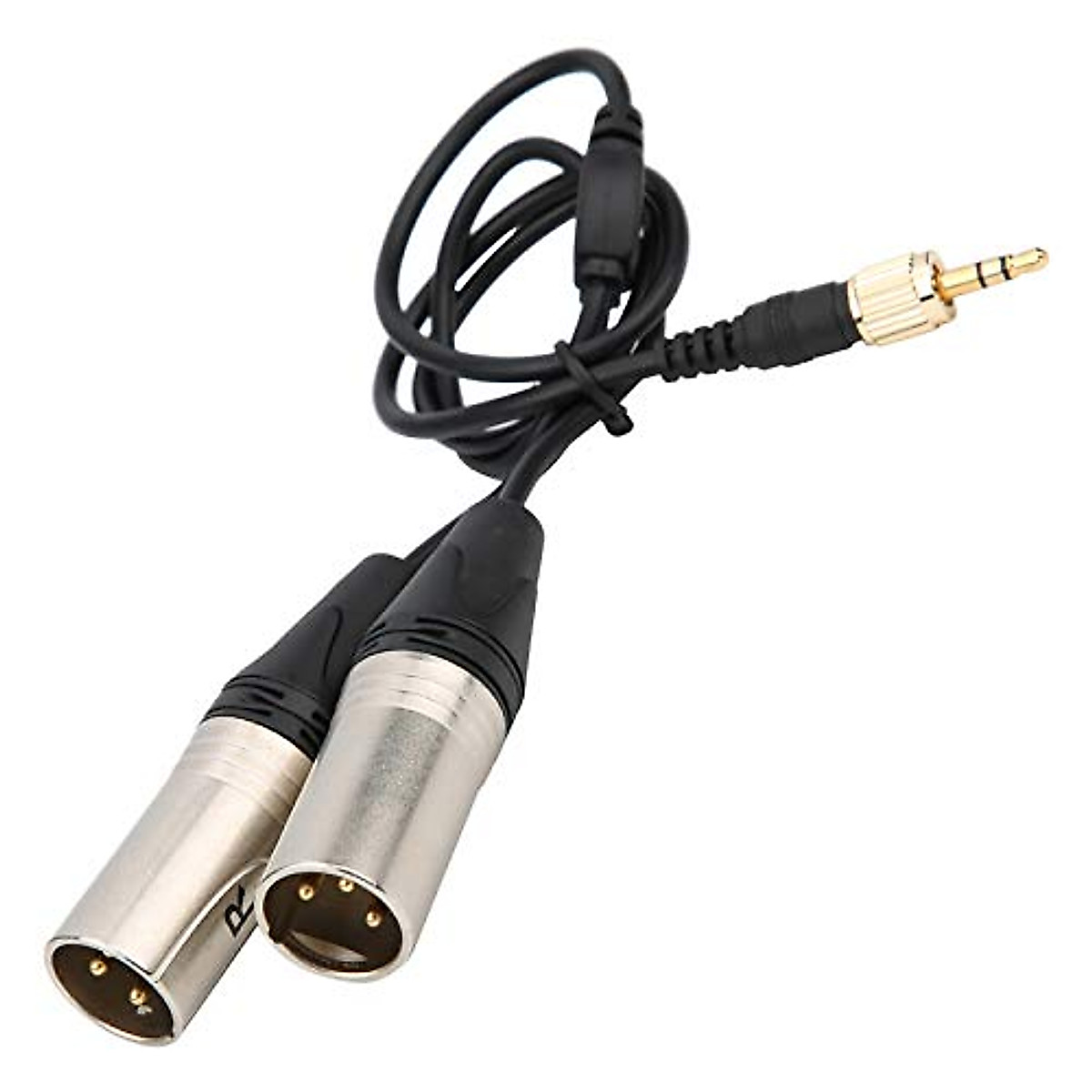 Audio Cable, 3.5mm Stereo Aux Jack Adapter Dual XLR Audio Output Cable, Universal Connecting Cable Microphone Cable, Compatible for COMICA WM200A,WM300A,WM100 PLUS