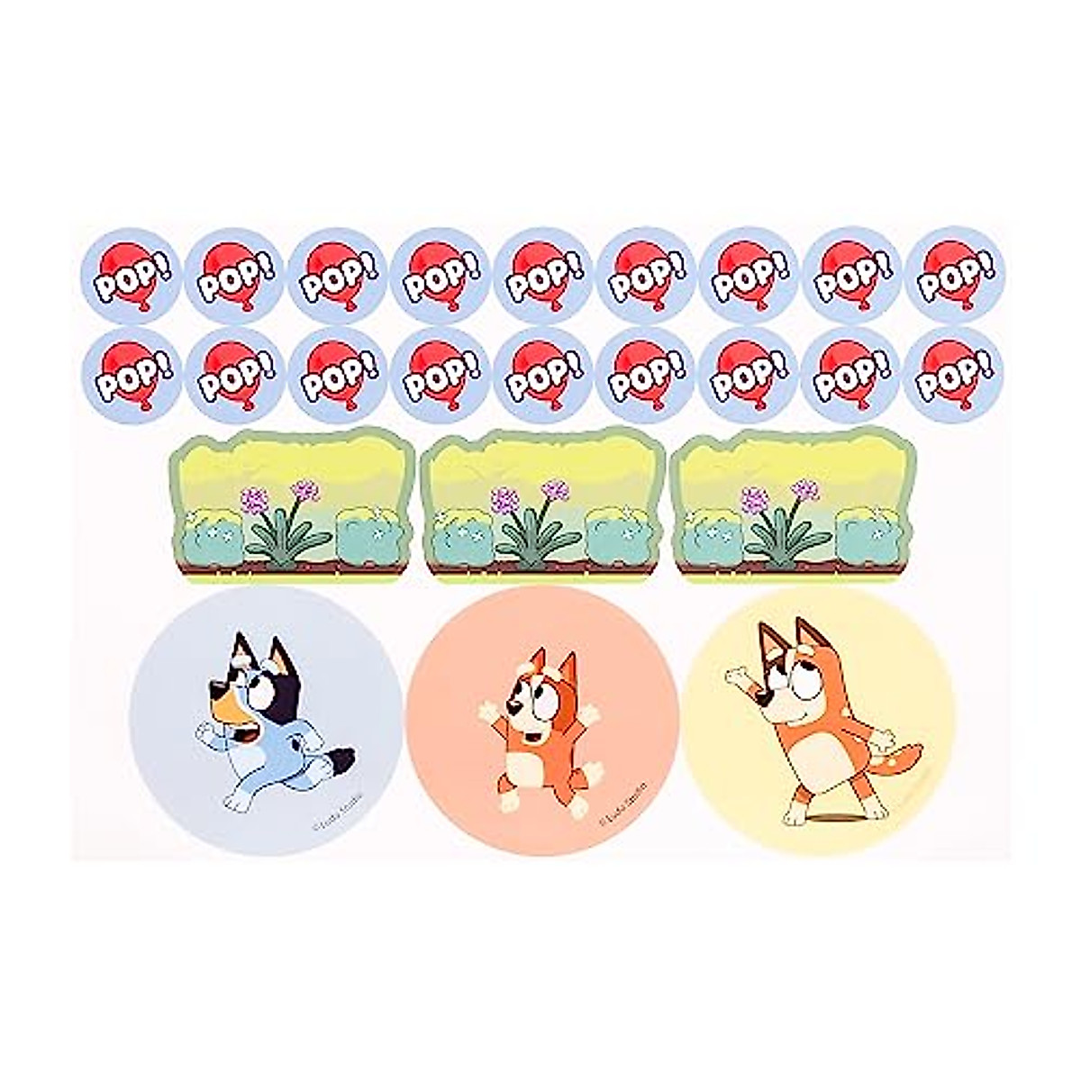 Bluey Keepy Uppy Game. Help, Bingo, and Chilli Keep The Motorized Balloon in The Air with The Character Paddles for 2-3 Players. Ages 4+