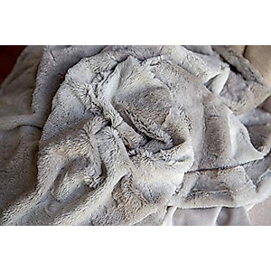 Softly Said Grandma Blanket-Sentimental Gift for Grandma On Mother's Day Christmas, Birthday (Grey)