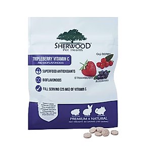 Tripleberry Vitamin C and Bioflavonoids by Sherwood Pet Health (100 Tablets - 60 Grams)