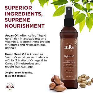 MKS eco Kahm Smoothing Treatment, Original Scent - 2 fl oz - Hair Smoothing Treatment - Vegetable Keratin Protein, Moroccan Argan Oil, Hemp Seed Oil - Vegan & Cruelty Free