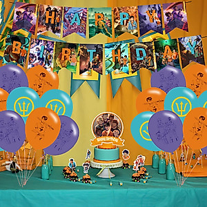Birthday Party Decorations, Fantasy Adventure Theme Party Supplies With Happy Birthday Banner, Cake Toppers, Balloons for Kids Teens Baby Shower Party Decorations