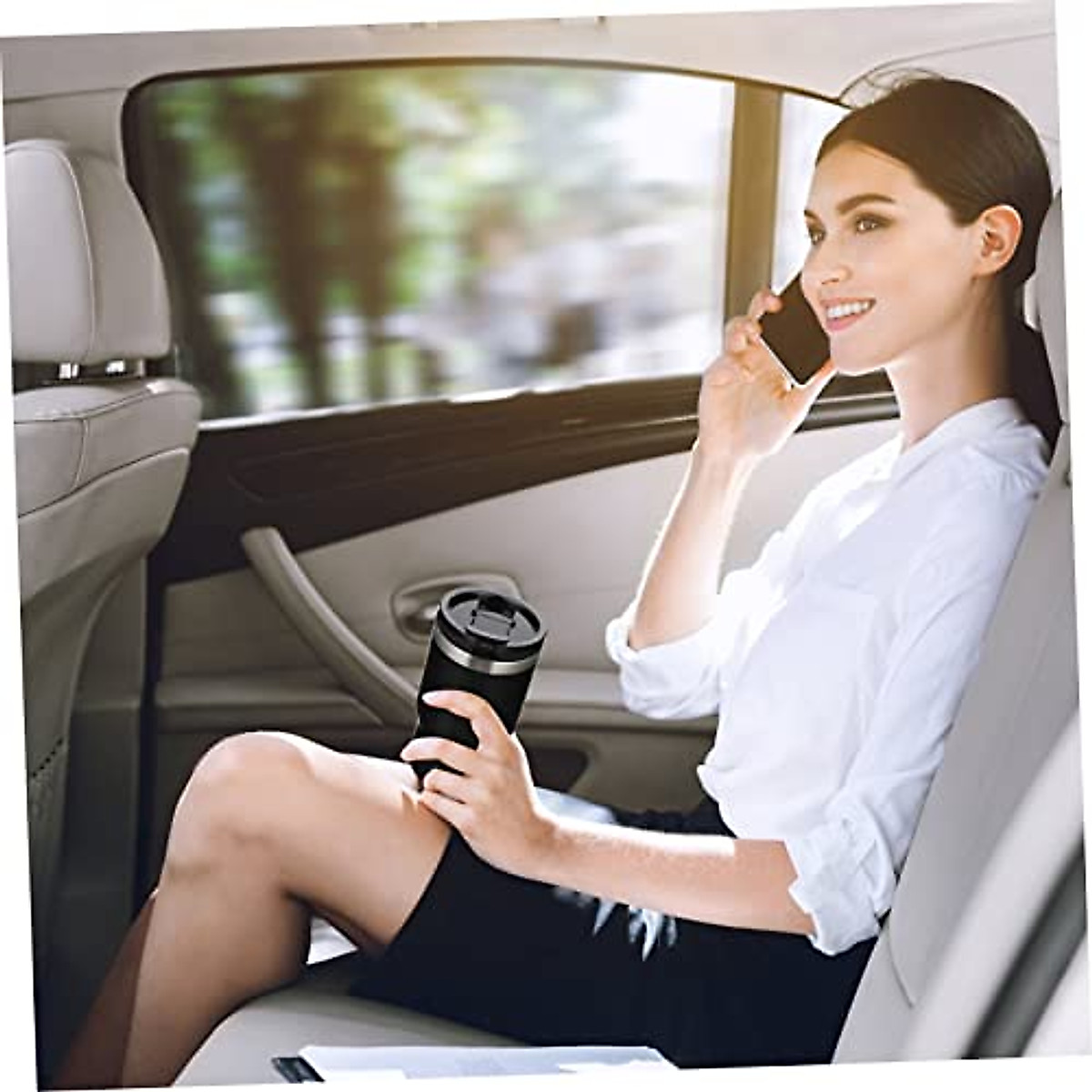 CUBTOL Cooler Cup Stainless Steel Coffee Cup Coffee Cooler Coffee Mug Insulated Vacuum Insulated Coffee Tumbler Insulated Coffee Mug Insulated Coffee Cups Slim Can Cooler Can Chiller