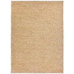 SOHO Shaggy Collection Solid Color Shag Area Rug Rugs 7 Color Options (Beige, 2 x 3)