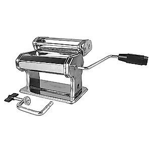Hand Crank Noodle Making Machine Bright Finish Noodle Pressing Machine With Resistance 0.5-2.5mm For Household Use