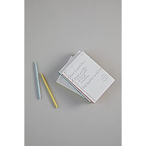DesignWorks Ink 5" x 7" Green & Peach Color-Block Notepad - Cute Memo Pad with 120 Tear-Off Planner Sheets for Notes, To-Do List, & Reminders | Aesthetic Desk Accessories (PP57-2022)