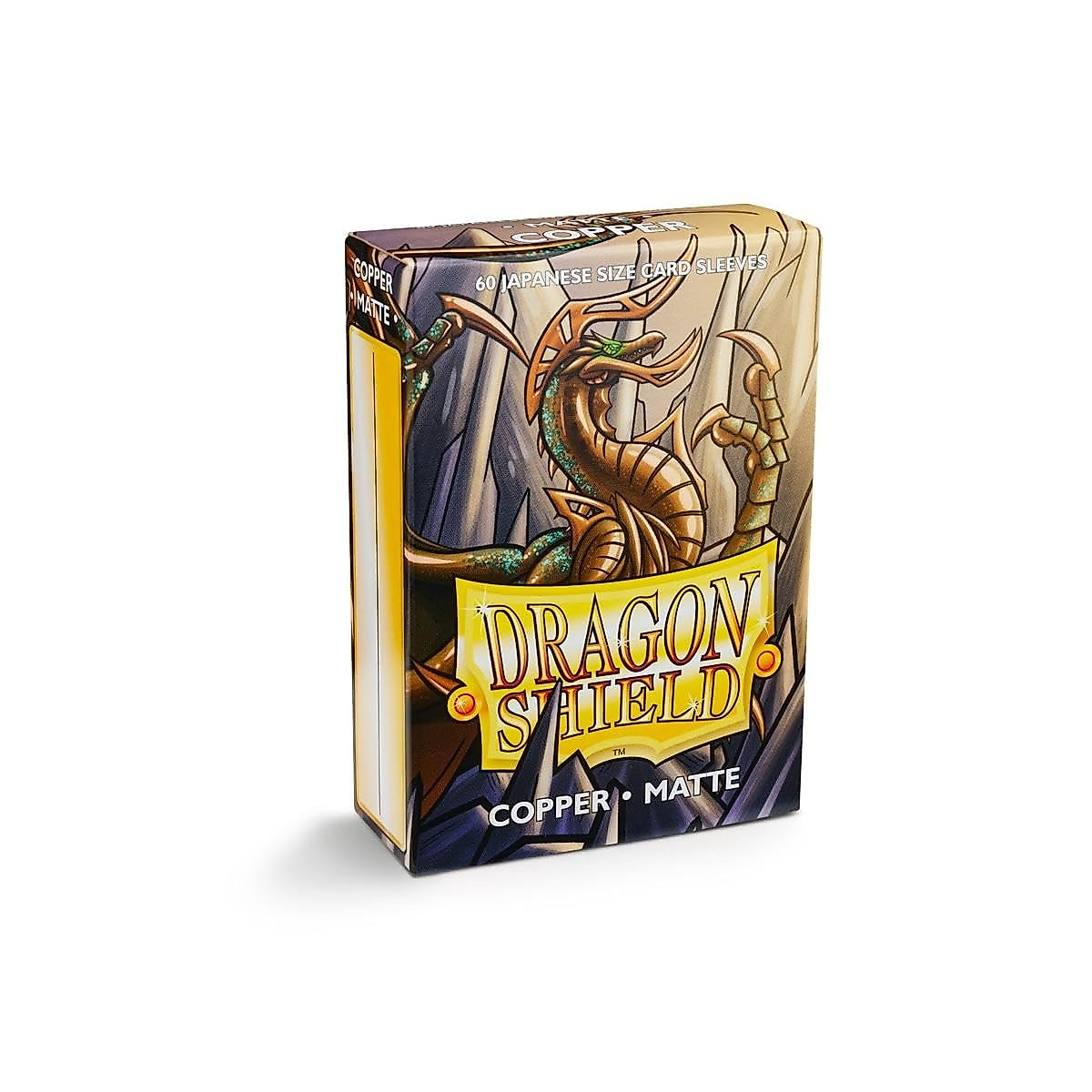 Arcane Tinmen Dragon Shield Japanese Size Sleeves – Matte Copper 60CT - Card Sleeves Smooth & Tough - Compatible with Pokemon, Yugioh, & More– TCG, OCG,ART11116