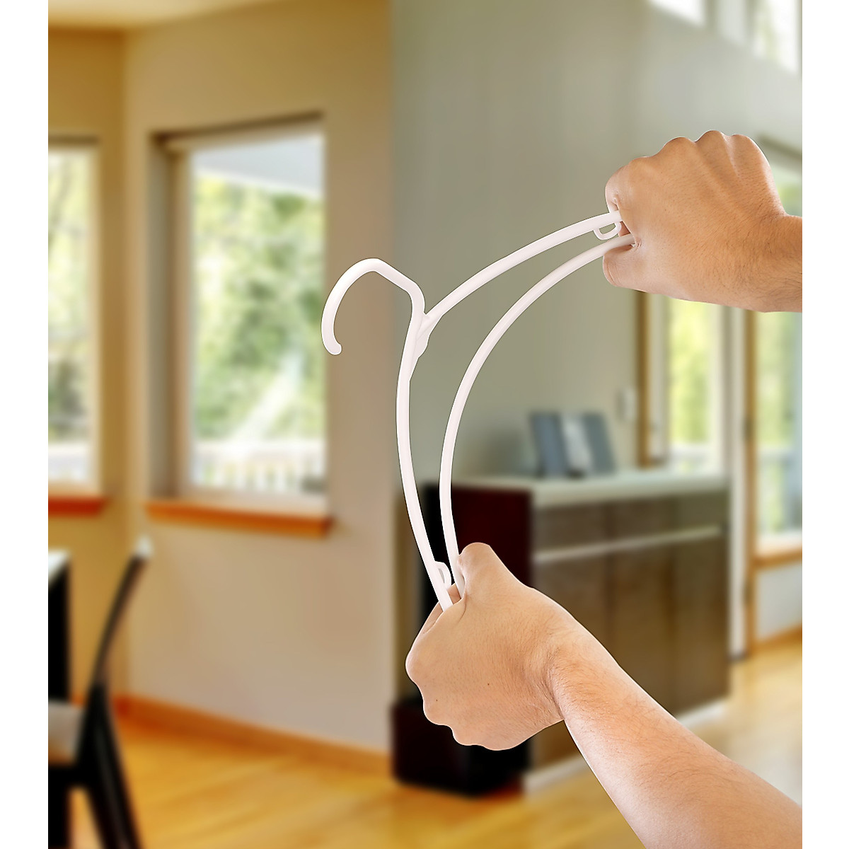 Utopia Home Plastic Hangers 30 Pack - Clothes Hanger with Hooks - Durable & Space Saving Coat Hanger - Heavy Duty White Hangers for Coats, Pants, Dress, Etc.