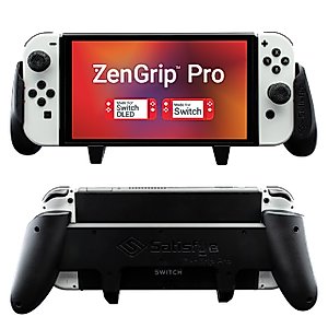 Satisfye - ZenGrip Pro Gen 3 OLED, a Switch Grip Compatible with Nintendo Switch - Comfortable & Ergonomic Grip, Joy Con & Switch Control. #1 Switch Accessories Designed for Gamers (White)