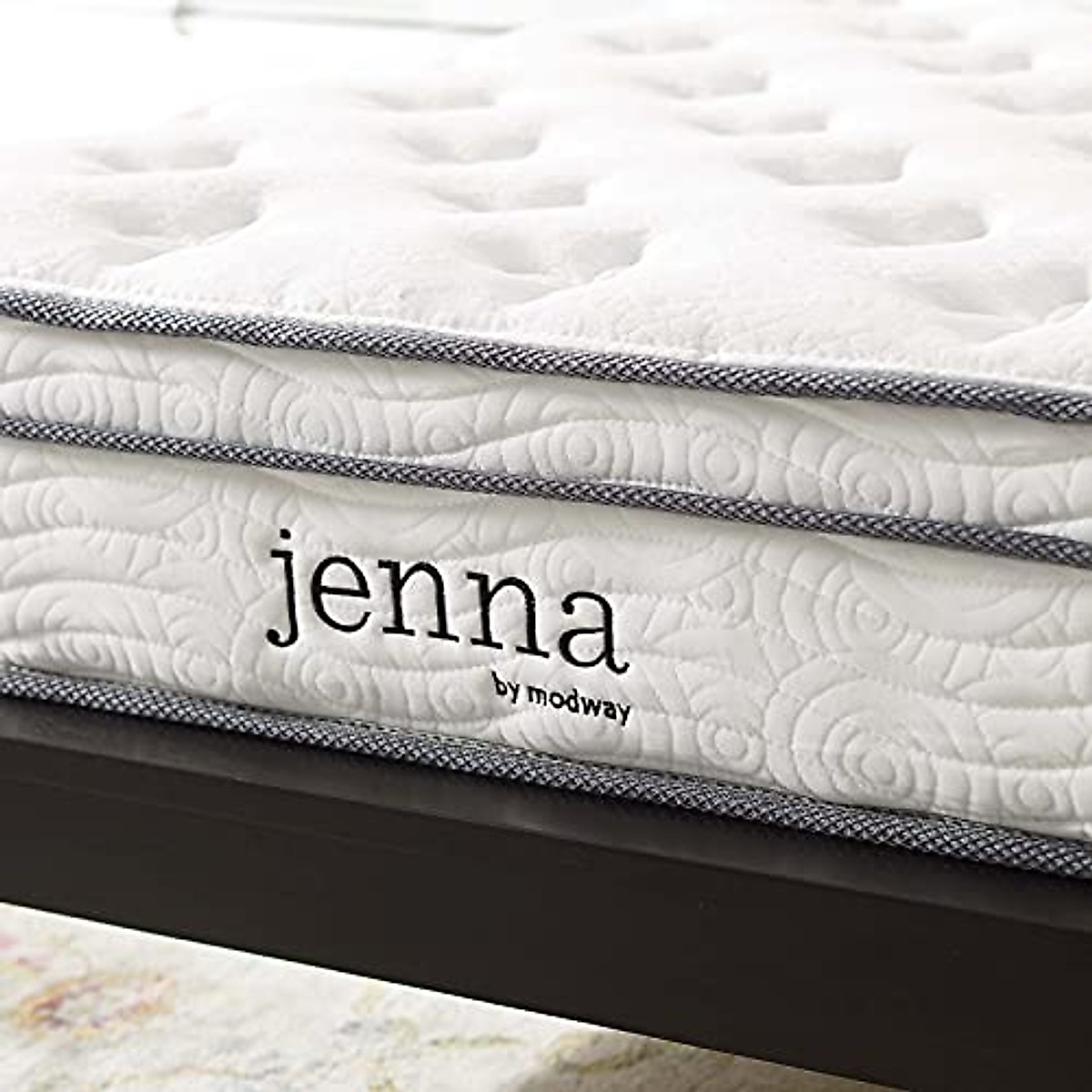 Modway Jenna 8” Innerspring and Memory Foam Queen Mattress With Individually Encased Coils