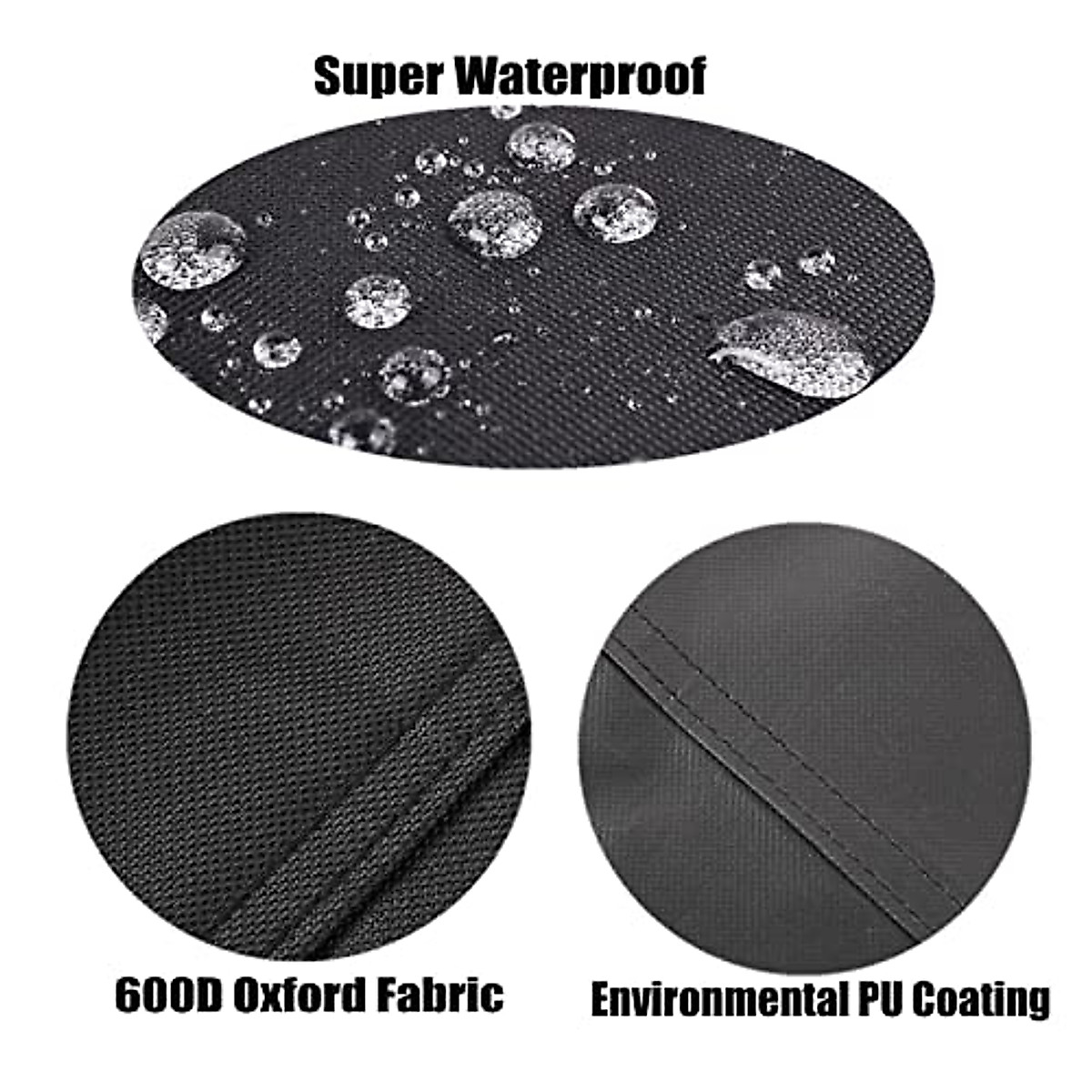 TLGREEN Outdoor Log Rack Cover, 8ft 600D Waterproof, Firewood Rack Cover with Straps and Air Vents, 96L24W42H inches, Fit for 8ft Log Rack，Black