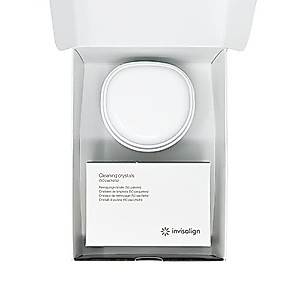 INVISALIGN Cleaning Crystals for Clear Aligners and Retainers with Tub, (50 Packets)