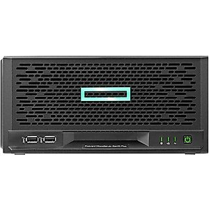 HP MicroServer Gen10 Plus Tower Server for Small Business, Intel Xeon E-2224 3.4GHz up to 3.4GHz Turbo, 32GB RAM, 4TB Fast SSD Storage, RAID, Windows Server 2019