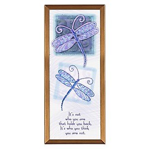 Cathedral Art GP232 Dragonflies Copper Expression Plaque, 3 by 7-Inch