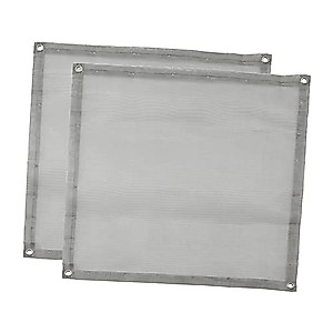 Colaxi Portable Fire, Camping Stainless Steel Outdoor Fireplace, Collapsing Steel Mesh Fireplace Foldable Outdoor Fire Patio Camping, Backyard Garden, 42x42x0.2cm