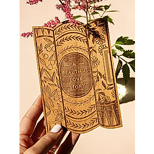 Beautiful Love Story Wood Card [Personalized Gifts, Custom Message, Love, Anniversary, Wedding, Birthday, Just Because]