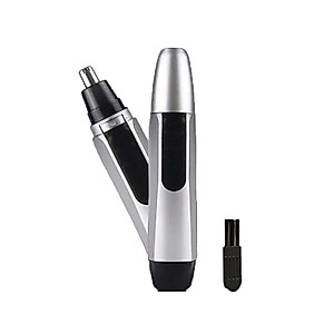 MICPANG Nose Hair Trimmer for Men and Women Ear and Nose Hair Clipper Professional Painless Eyebrow and Facial Hair Trimmer Battery-Operated with Washable Head