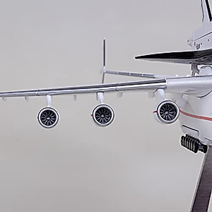 1:200 An-225 Carrying with Spaceshuttle BURAN Resin Aircraft Model Toy 17 inch Display Model Plane for Collection