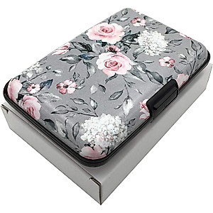 BFL RFID Credit Card Holder for Women or Men, Theft Proof Credit Card Holder, Slim Design Fits in Pocket (Plum blossom)