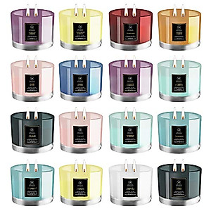 EcoAroma Jasmine & Gardenia Luxury Scented Coco-Soy Jar Candles Organic Coconut Soy Aromatherapy Candles Highly Scented Home Decorative Fragrance Gifts Hand Poured 2 Wicks 10 Oz