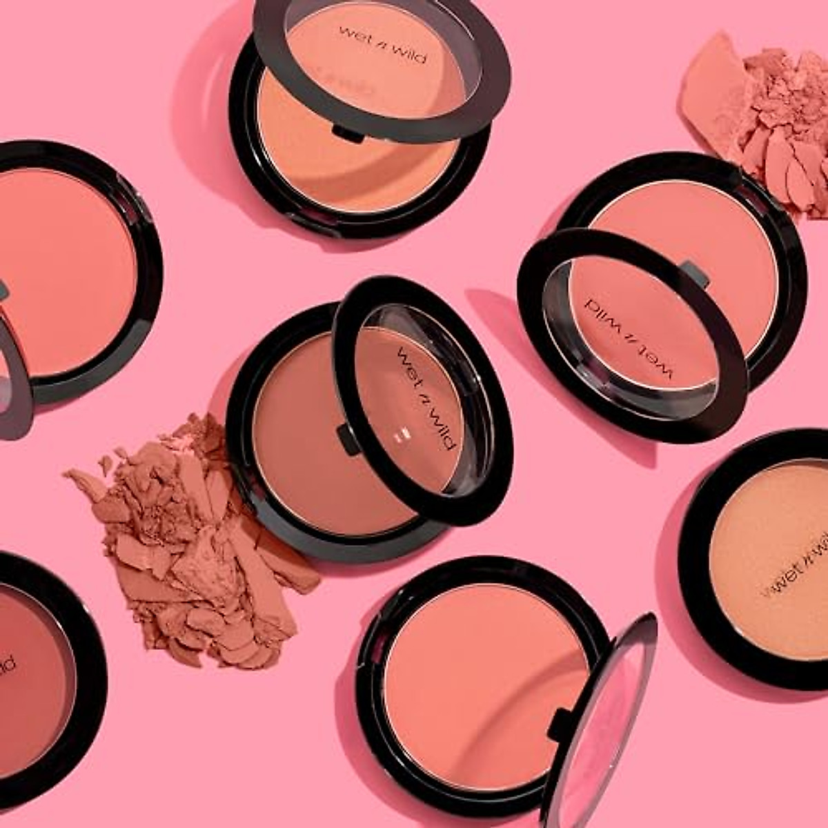 wet n wild Color Icon Blush, Effortless Glow & Seamless Blend infused with Luxuriously Smooth Jojoba Oil, Sheer Finish with a Matte Natural Glow, Cruelty-Free & Vegan - Bed of Roses