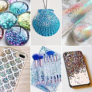 TORC Gold Chunky Glitter 4 OZ Super Chunky Glitter for Resin Crafts Art Nail Cosmetic Festival Decor 1/10 (2.5 mm)