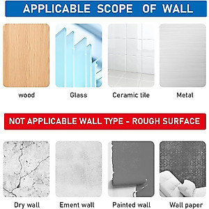 12 Pack Shower Caddy Adhesive Replacement, Transparent Adhesive Hooks Stickers for Shower Caddy, Basket Shelf, Soap Holder, Bathroom Storage Corner Shelves, Kitchen Racks, No Drilling, Waterproof