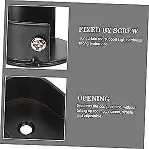 Braces 8 Pcs Closet Curtain Accessories Shower Bar for Curtain Retainer Holder Rod Holder for Closet Rod Support Curtain Rods Brackets Shower Rod Holders for Wall Boom