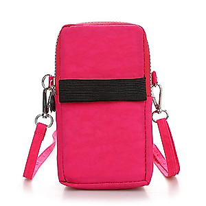 ZGMYC 3-Layers Cellphone Pouch Wristlet Purse Waterproof Sports Armband Shoulder Bag Wallet