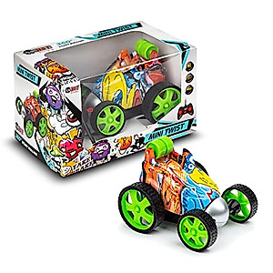 HST-RC Mini Twist Remote Control Toy 777-4: Stunt RC Racing 4WD Rolling Tumbler Car with Controller, 360 Degree, Spin & Flip, 27 MHz, Battery Operated
