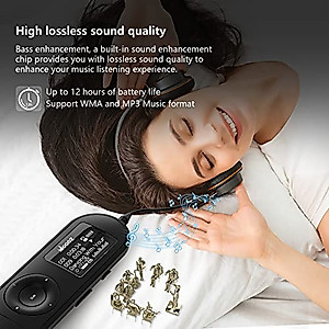 Mp3 Player, USB Mp3 Player with FM Radio,Voice Recorder,idoooz U2 8GB Music Player Expandable UP to 32 GB Support One-Button for Recording (Black)